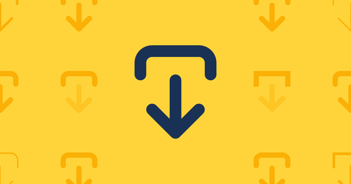 Arrow Down From Bracket Solid Icon | Font Awesome