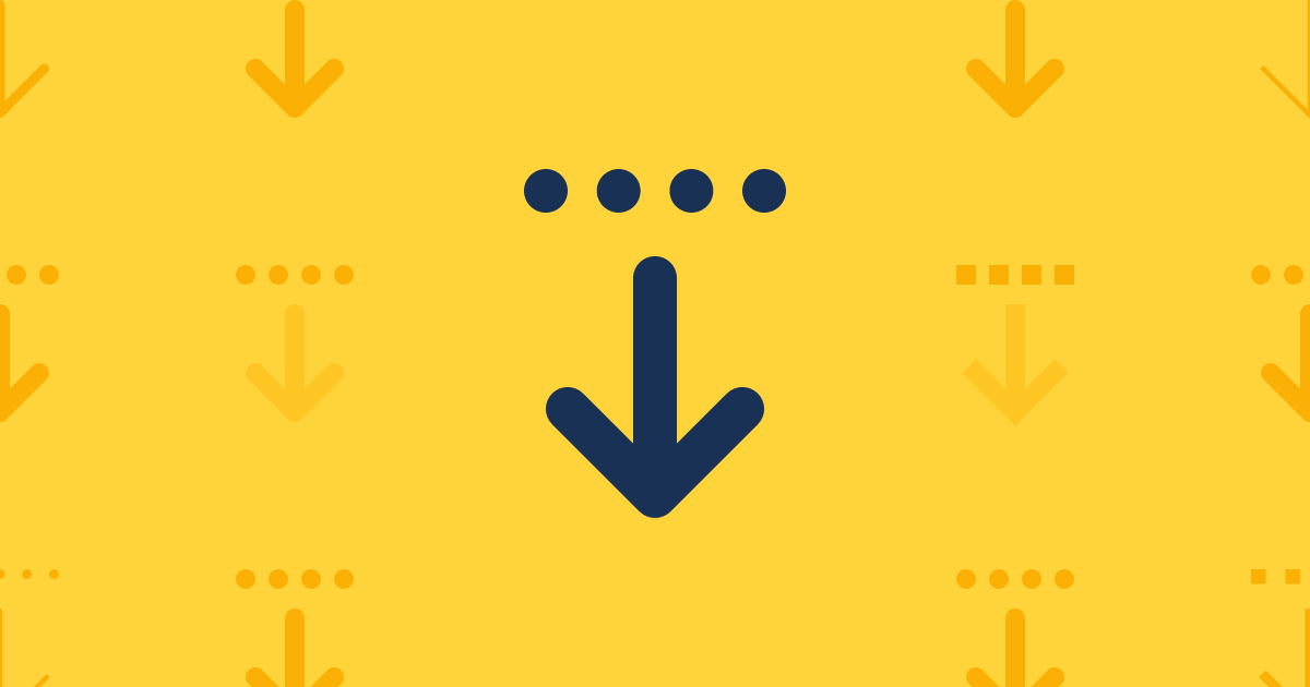 Arrow Down From Dotted Line Classic Solid Icon | Font Awesome