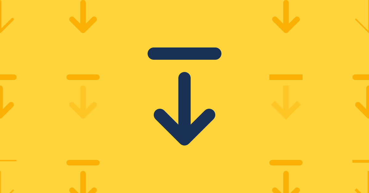 Arrow Down From Line Classic Solid Icon | Font Awesome