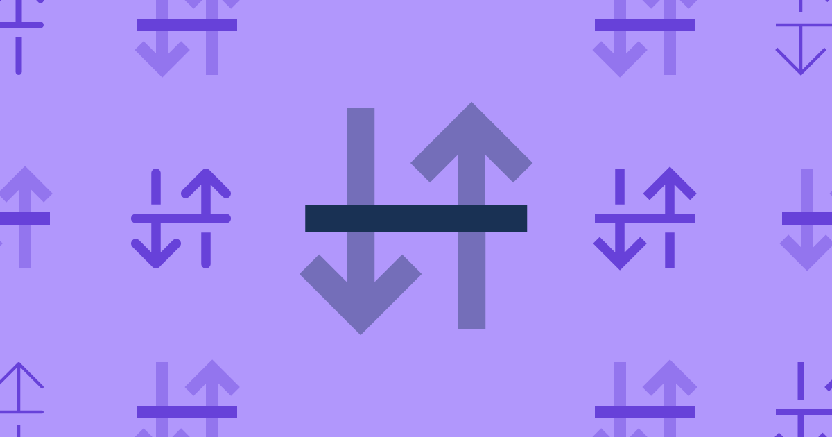 Arrow Down Up Across Line Sharp Duotone Icon (Sharp Duotone Solid ...