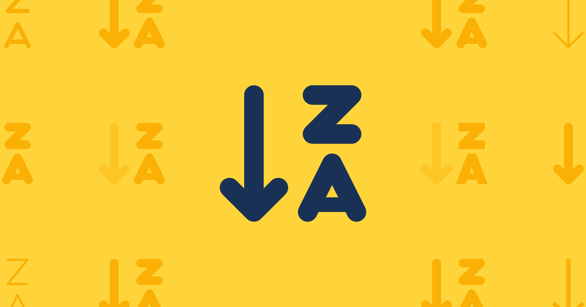 Arrow Down Z A Icon | Font Awesome