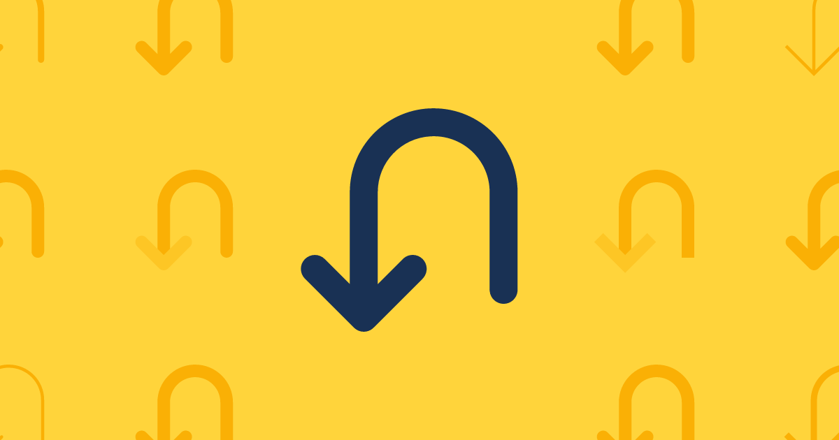 Arrow U Turn Left Down Icon | Font Awesome