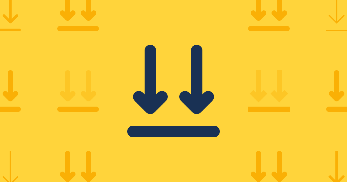 Arrows Down To Line Classic Solid Icon | Font Awesome