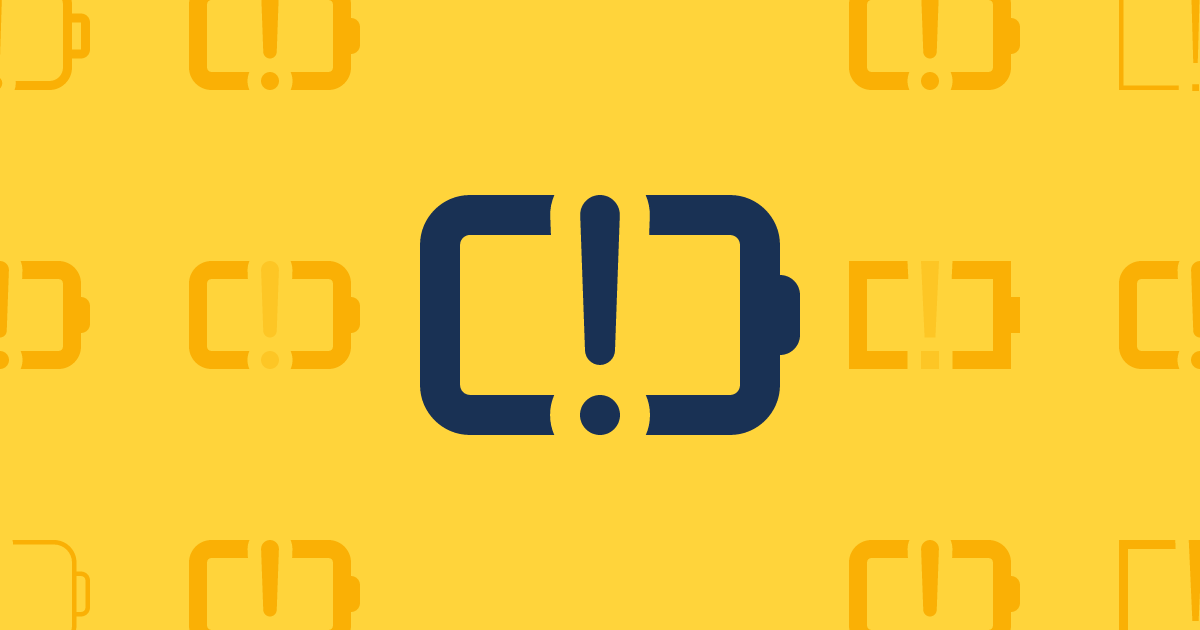 Battery Exclamation Filled Icon (Classic Solid) — SVG Download | Font ...