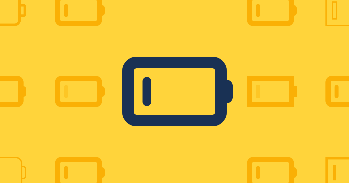 Battery Low Solid Icon | Font Awesome
