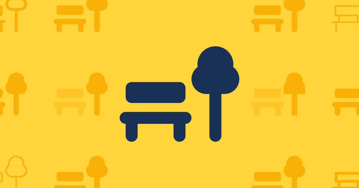 Bench Tree Outline Icon (Classic Regular) — SVG Download | Font Awesome