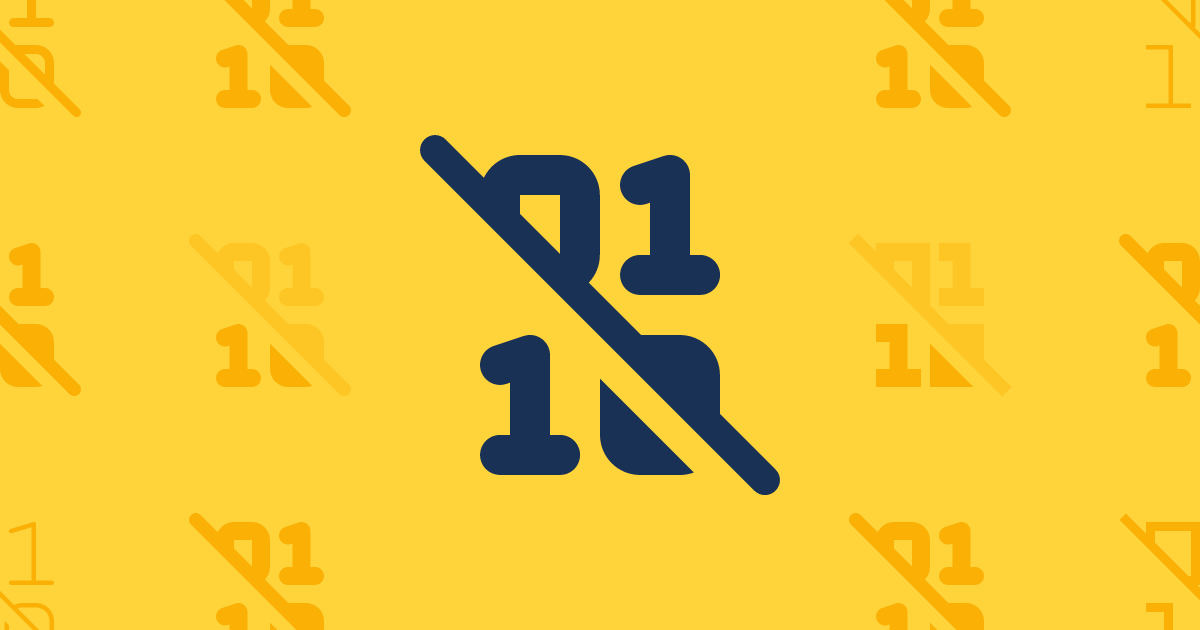 Binary Slash Light Icon | Font Awesome