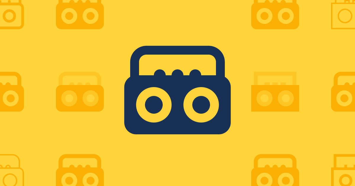Boombox Regular Icon | Font Awesome