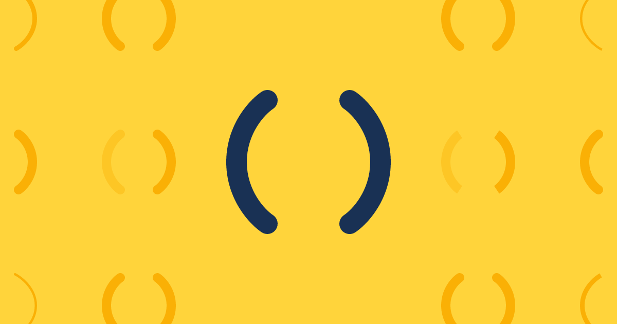 Brackets Round Classic Solid Icon | Font Awesome