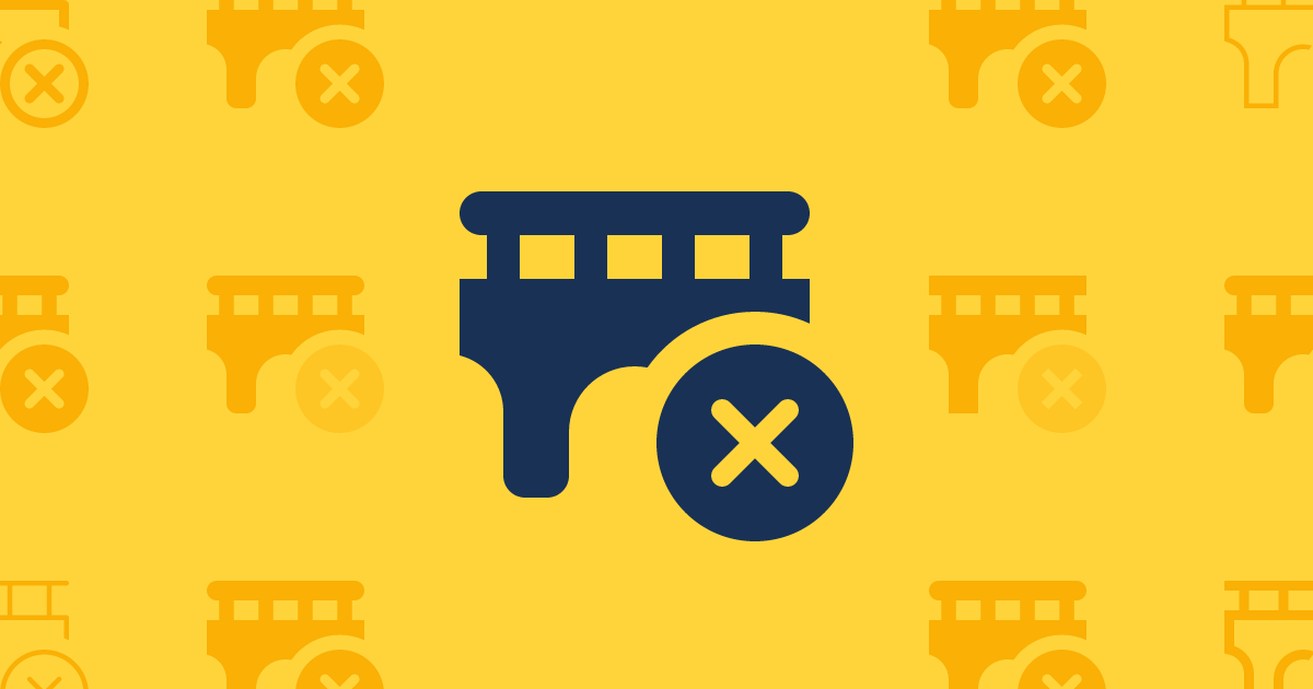 Bridge Circle Xmark Classic Solid Icon | Font Awesome