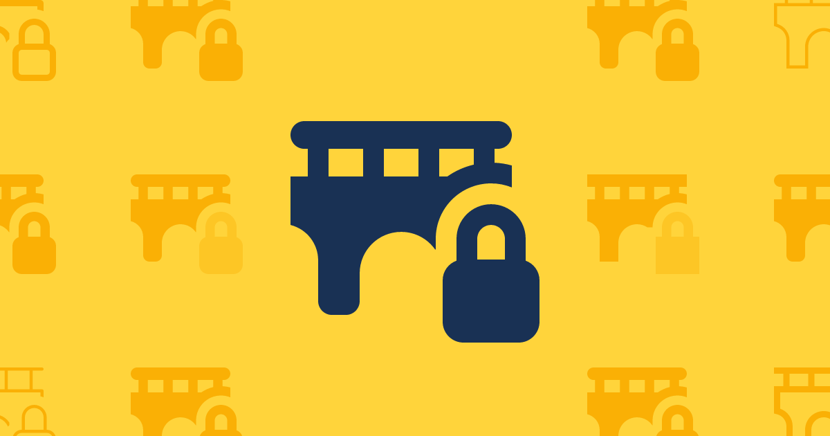 Bridge Lock Solid Icon | Font Awesome