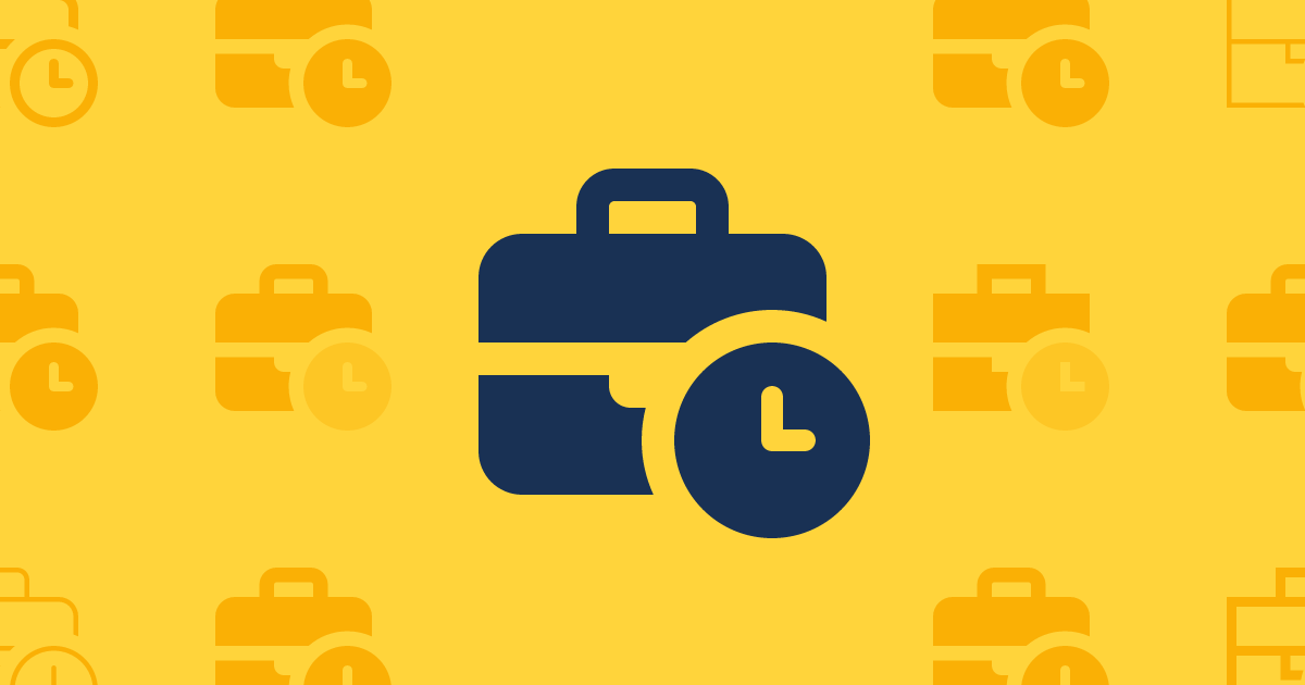 Business Time Solid Icon | Font Awesome