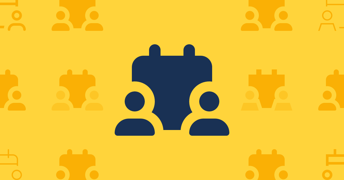 Calendar Users Classic Solid Icon | Font Awesome