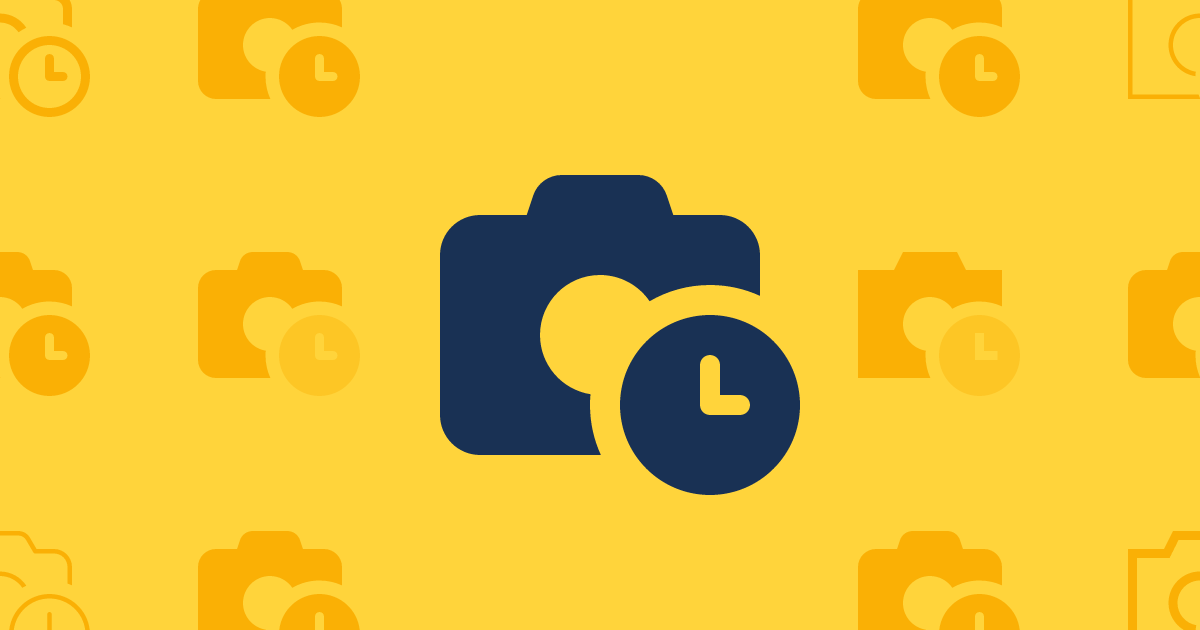 Camera Clock Solid Icon | Font Awesome