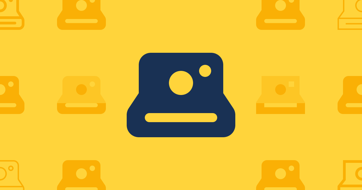 Polaroid Camera Light Icon | Font Awesome