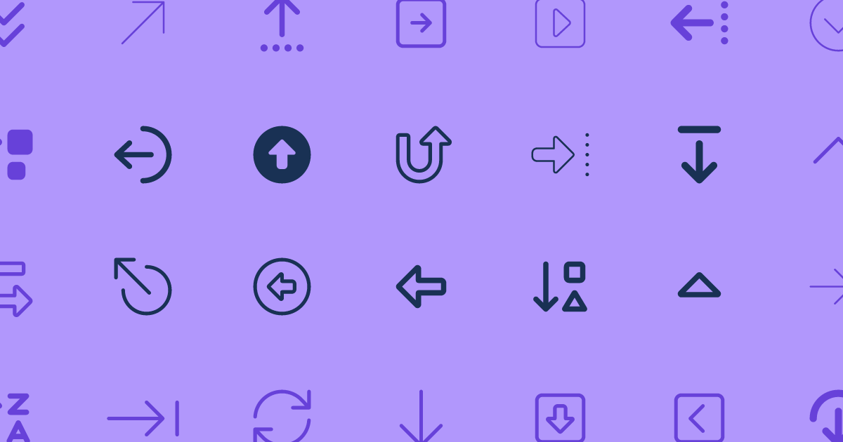 Arrows Icons Font Awesome