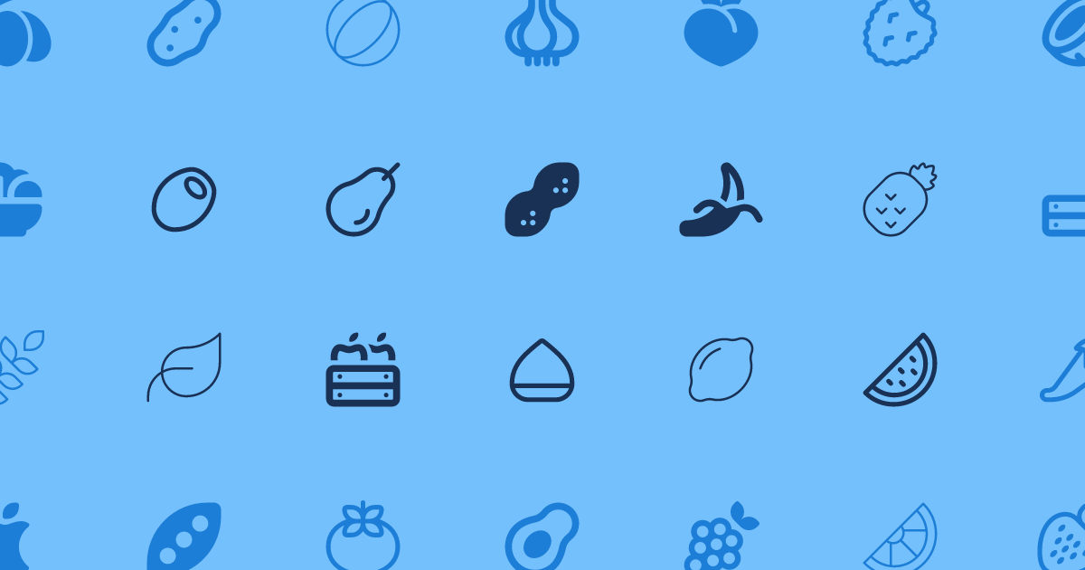 Fruits + vegetables Icons | Font Awesome