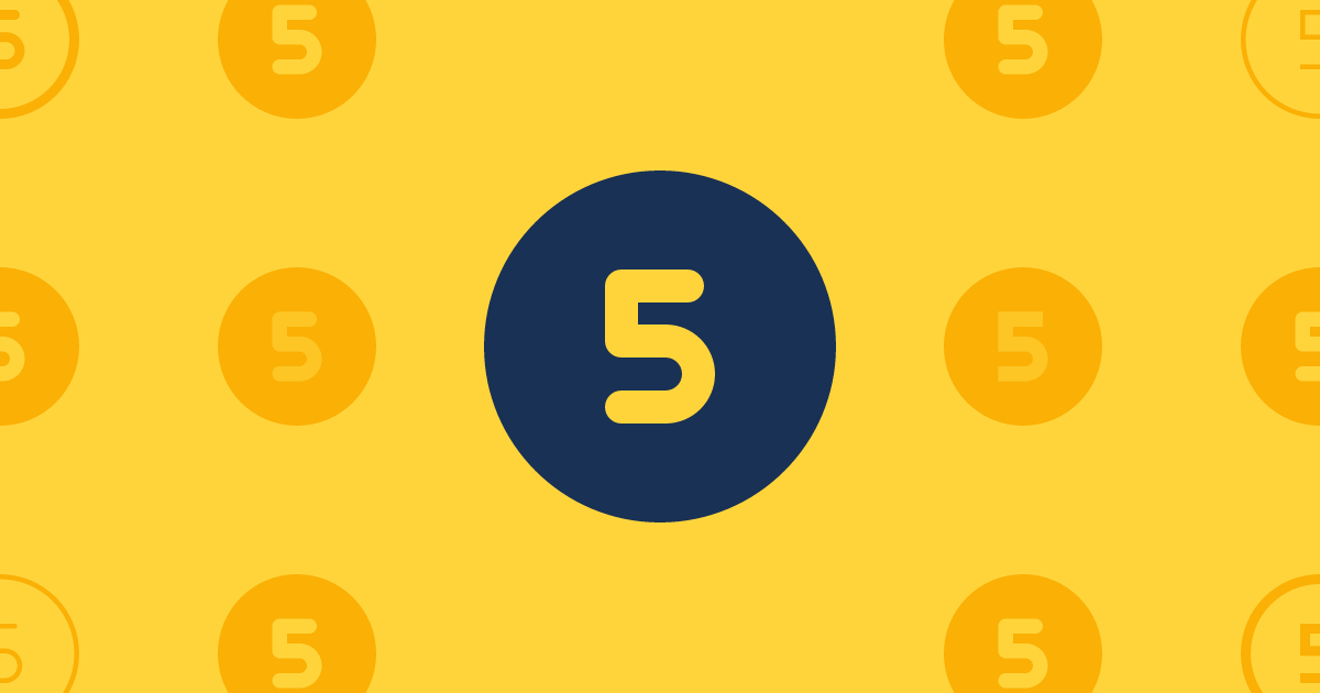 Circle 5 Icon | Font Awesome