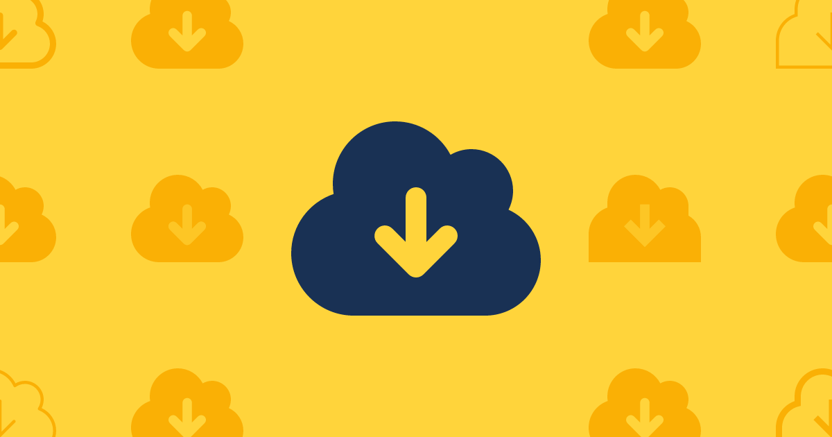 Cloud Arrow Down Classic Solid Icon | Font Awesome