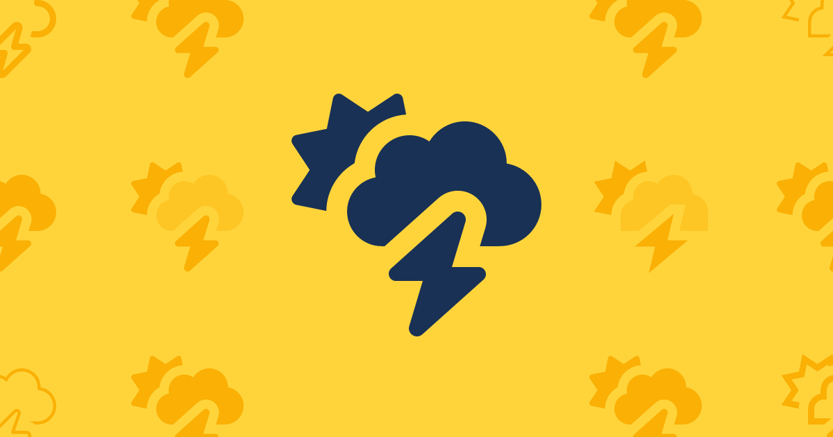 Cloud Bolt Sun Classic Solid Icon | Font Awesome