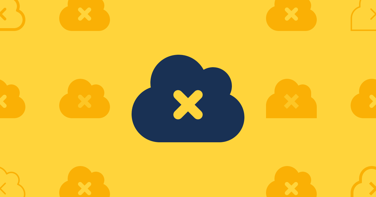 Cloud Xmark Classic Solid Icon | Font Awesome