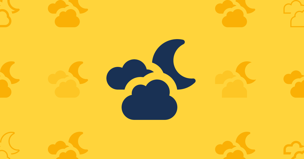 Clouds Moon Solid Icon | Font Awesome