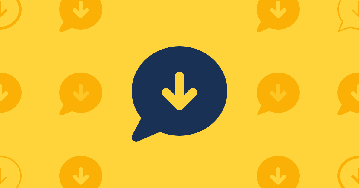 Comment Arrow Down Classic Solid Icon | Font Awesome