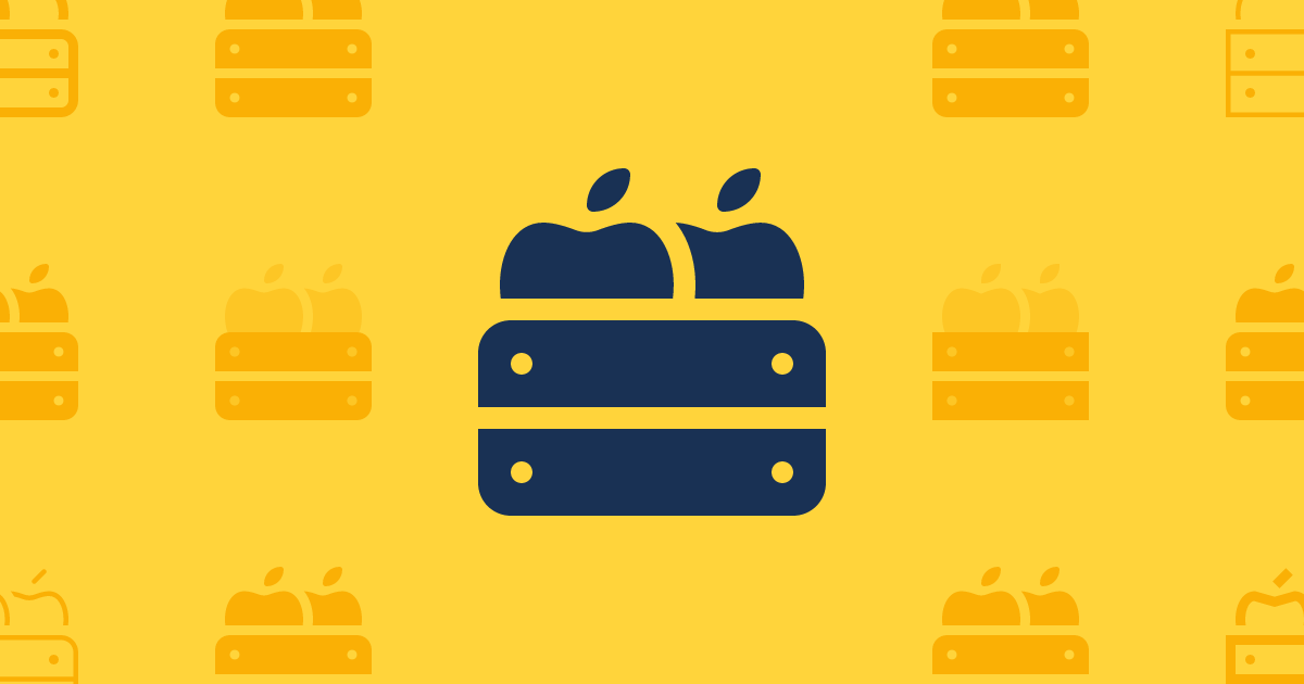 Crate Apple Solid Icon | Font Awesome