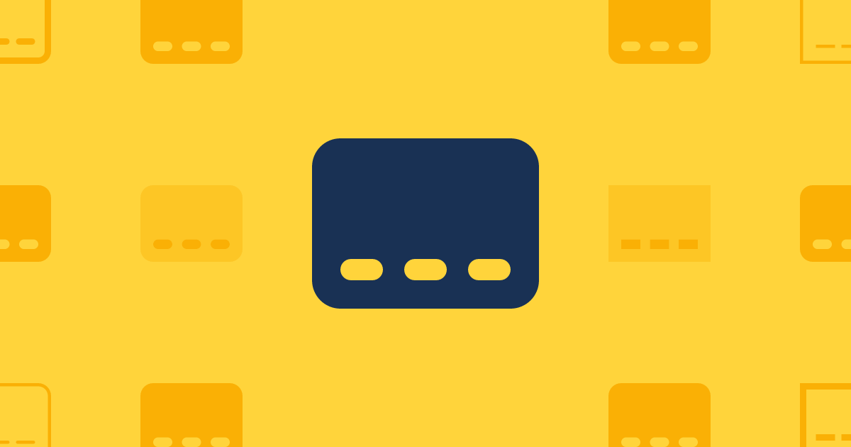 Credit Card Blank Icon | Font Awesome