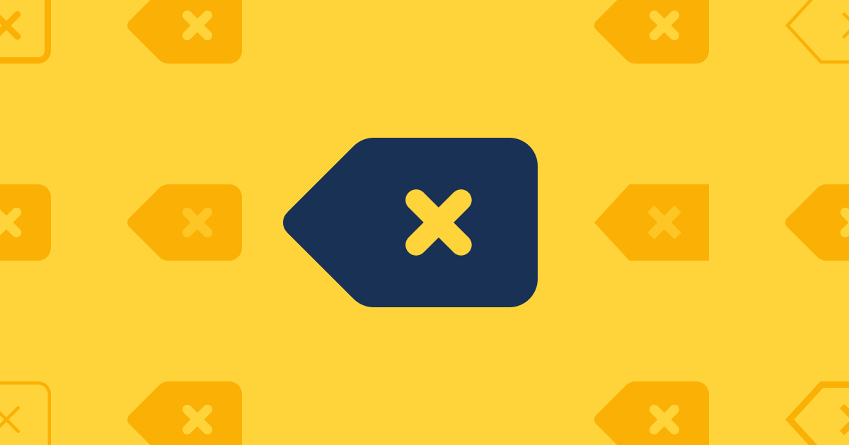 Delete Left Classic Solid Icon | Font Awesome