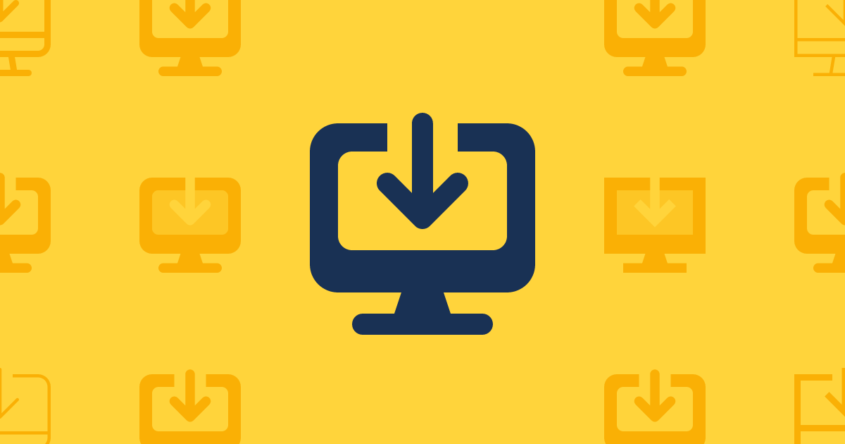 Desktop Arrow Down Icon | Font Awesome