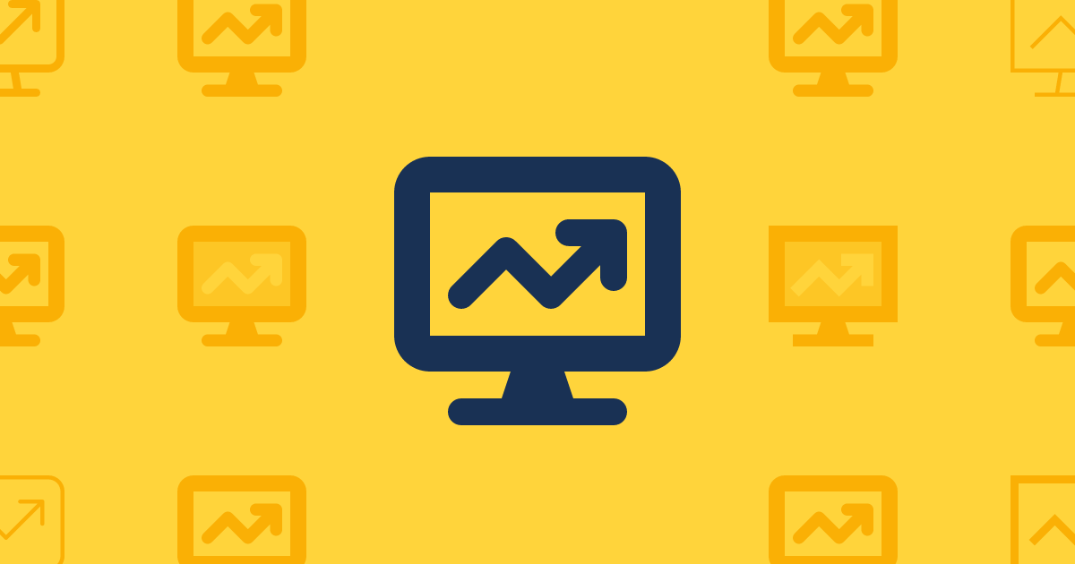 Display Chart Up Classic Light Icon | Font Awesome