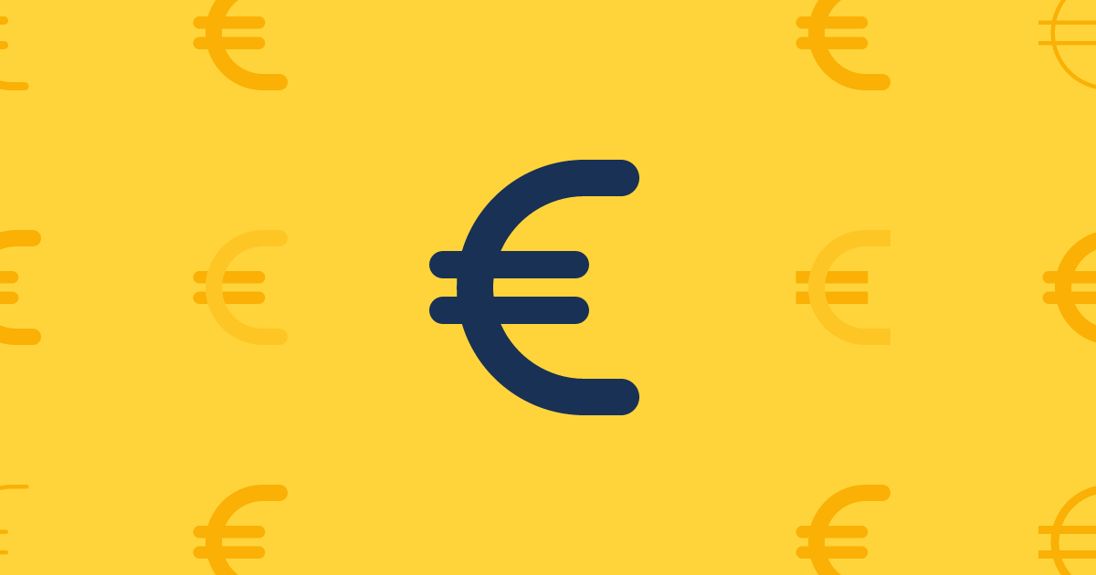 Euro Sign Classic Solid Icon | Font Awesome