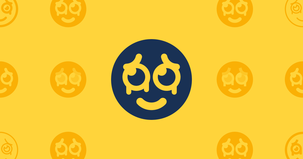 Face Holding Back Tears Classic Solid Icon | Font Awesome