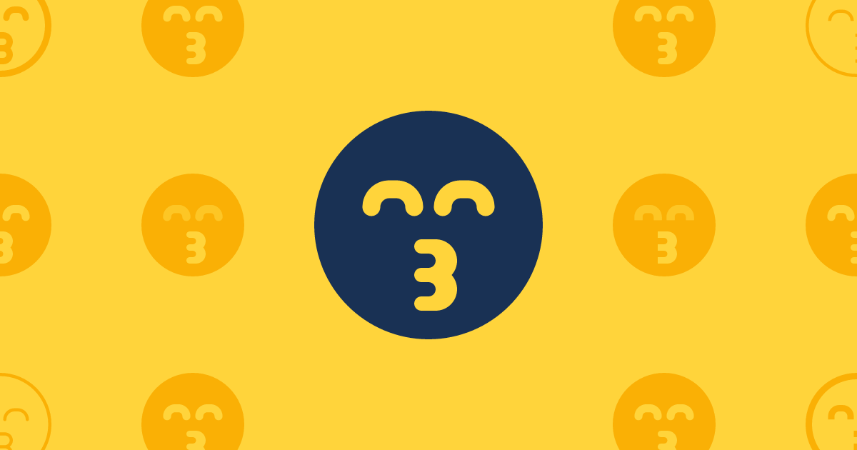 Face Kiss Closed Eyes Classic Regular Icon | Font Awesome