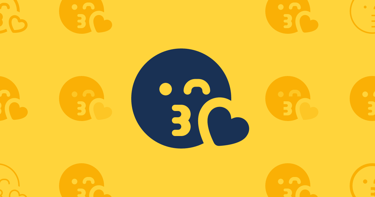Face Kiss Wink Heart Icon | Font Awesome