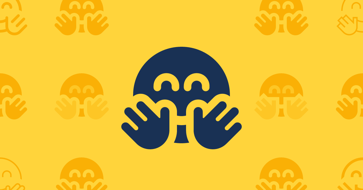 Face Smiling Hands Classic Solid Icon | Font Awesome