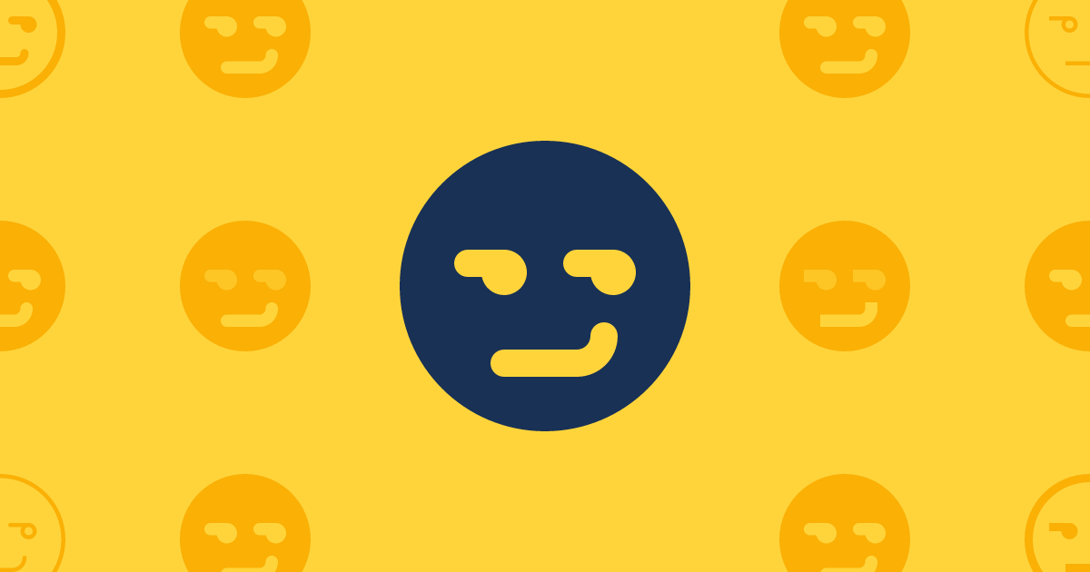 Face Smirking Classic Solid Icon Font Awesome