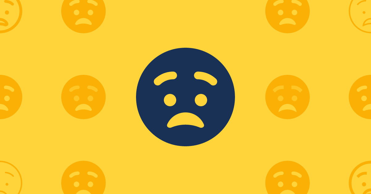Face Worried Classic Regular Icon | Font Awesome