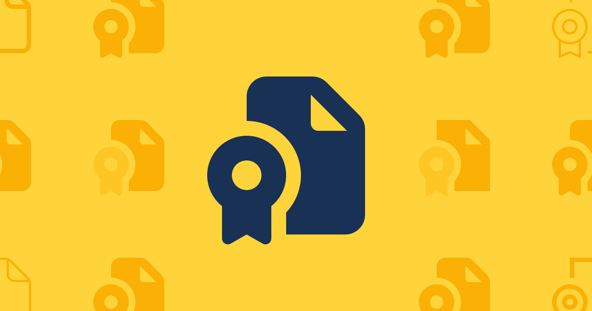 File Certificate Classic Solid Icon | Font Awesome