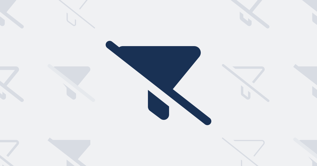 Filter Slash Regular Icon | Font Awesome