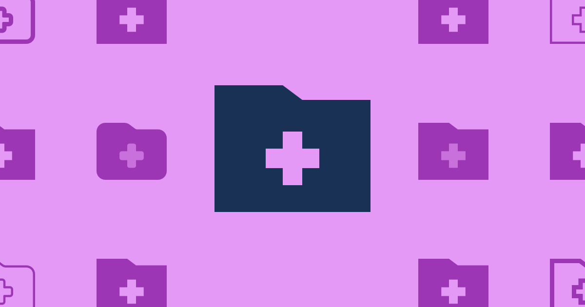 Folder Medical Sharp Filled Icon (Sharp Solid) — SVG Download | Font ...
