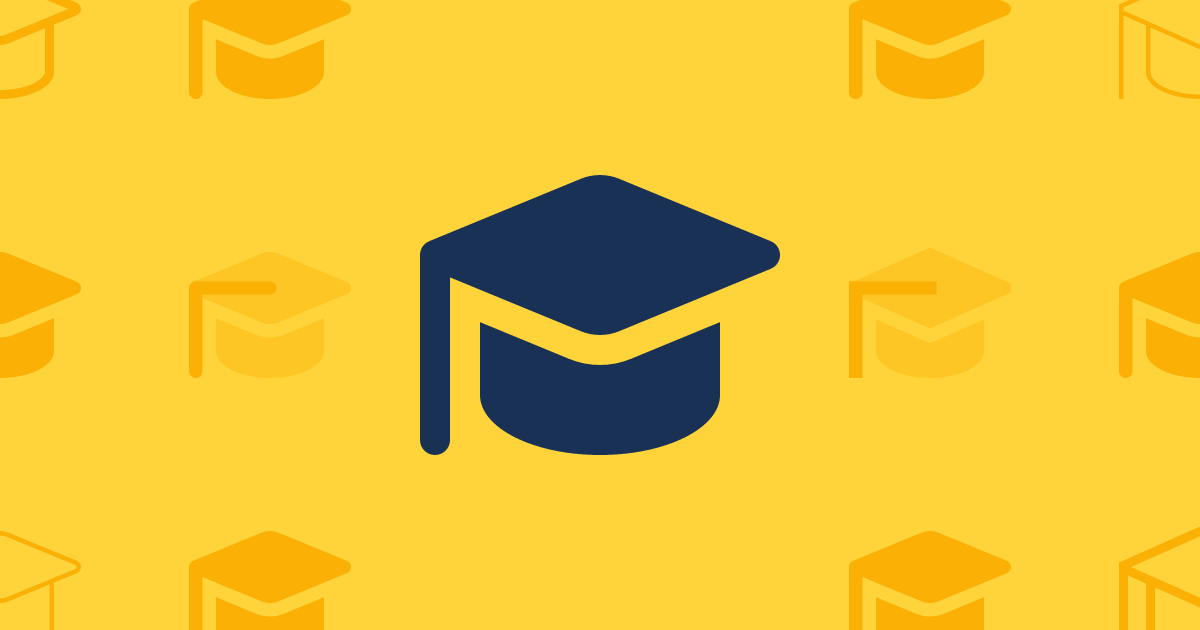 Graduation Cap Classic Regular Icon | Font Awesome