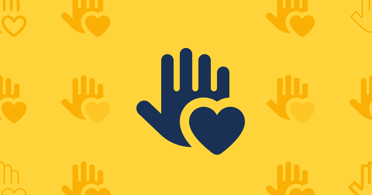 Hand Heart Classic Light Icon | Font Awesome