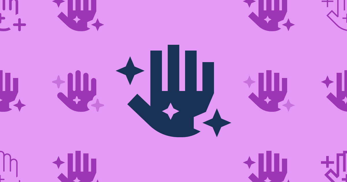 Hand Sparkles Sharp Solid Icon | Font Awesome