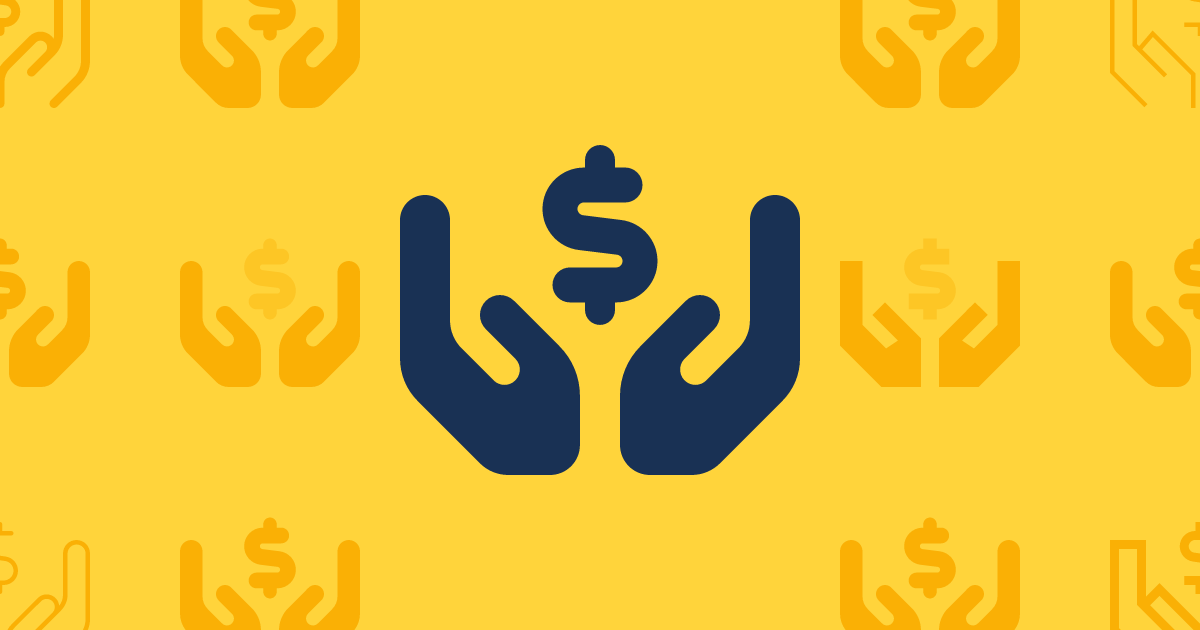 Hands Holding Dollar Classic Solid Icon | Font Awesome