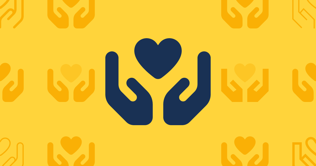 Hands Holding Heart Classic Solid Icon | Font Awesome
