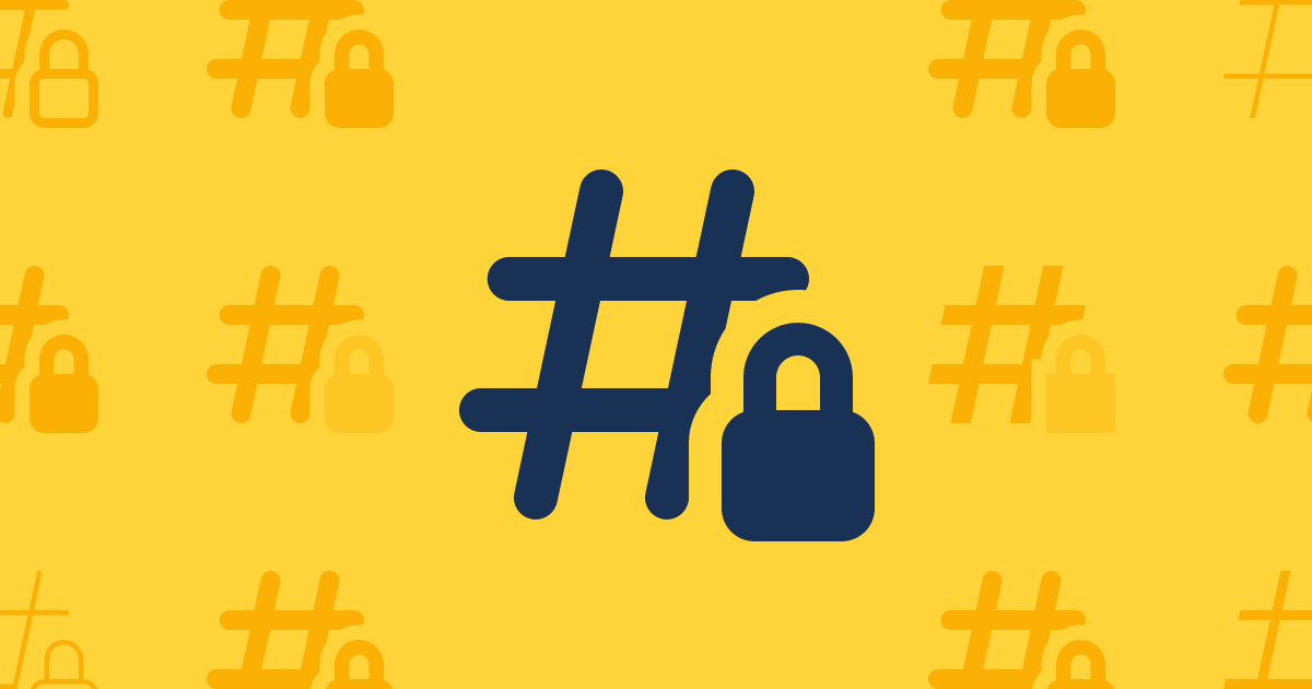 Hashtag Lock Light Icon | Font Awesome
