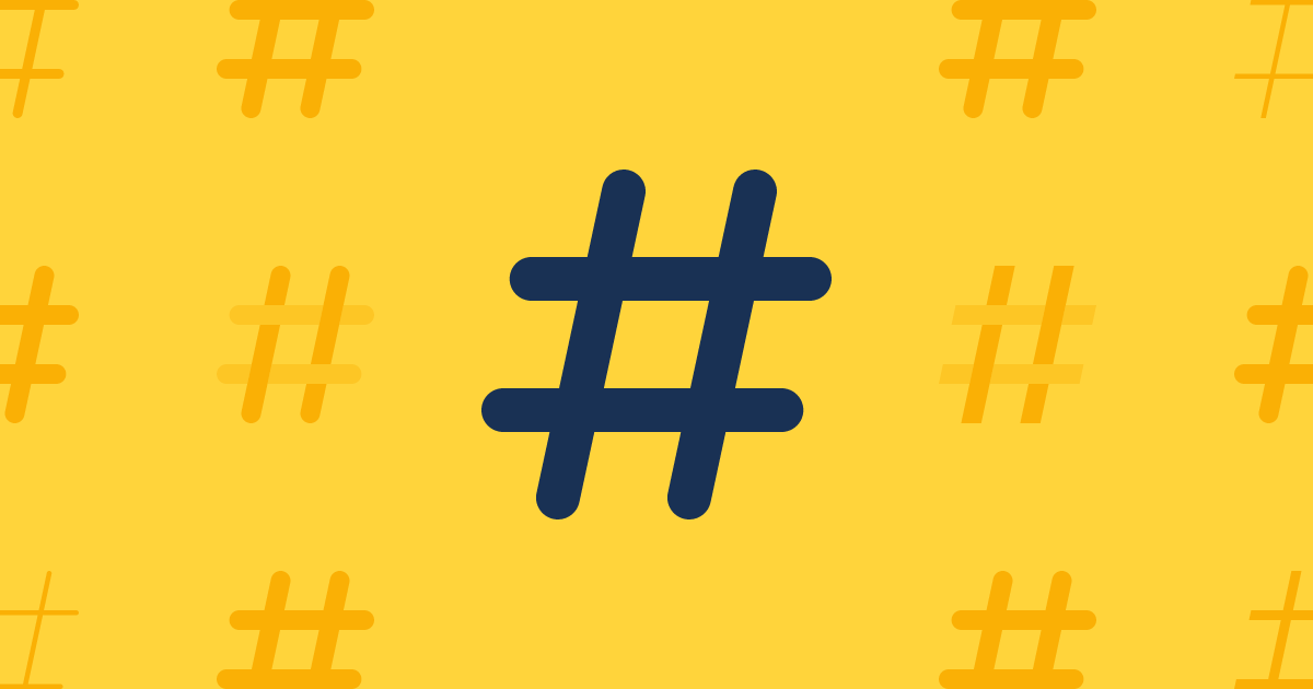Hashtag Regular Icon | Font Awesome