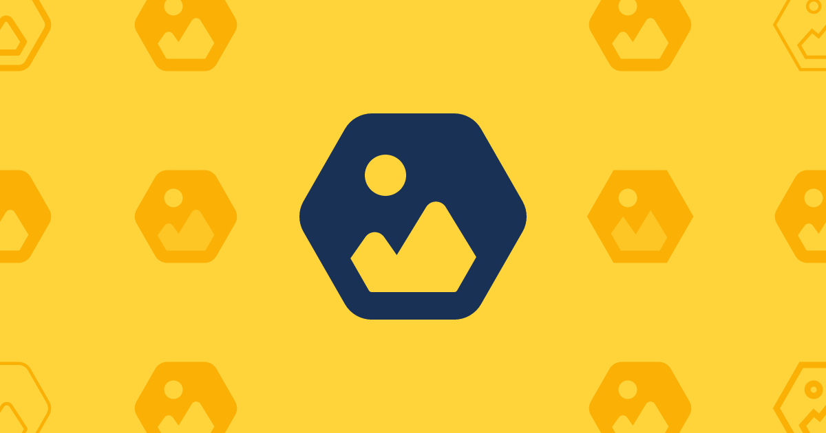 Hexagon Image Solid Icon | Font Awesome